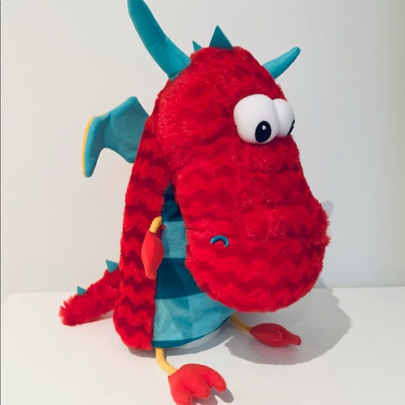 Hallmark | Toys | Hallmark Plush Hand Puppet Red Dragon Toy New With ...